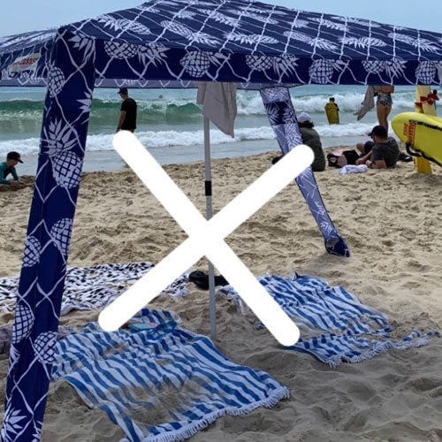 Holey Mats | Extra large sand free beach mats with hole in the middle ...